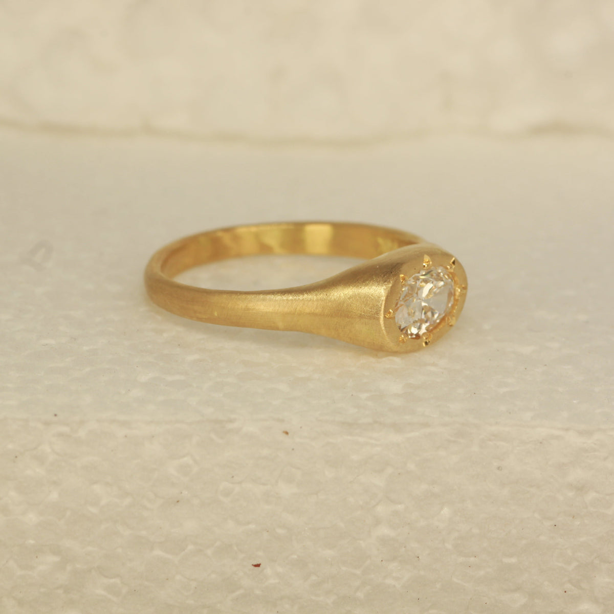 smooth diamond ring - size 6 – bonus prize